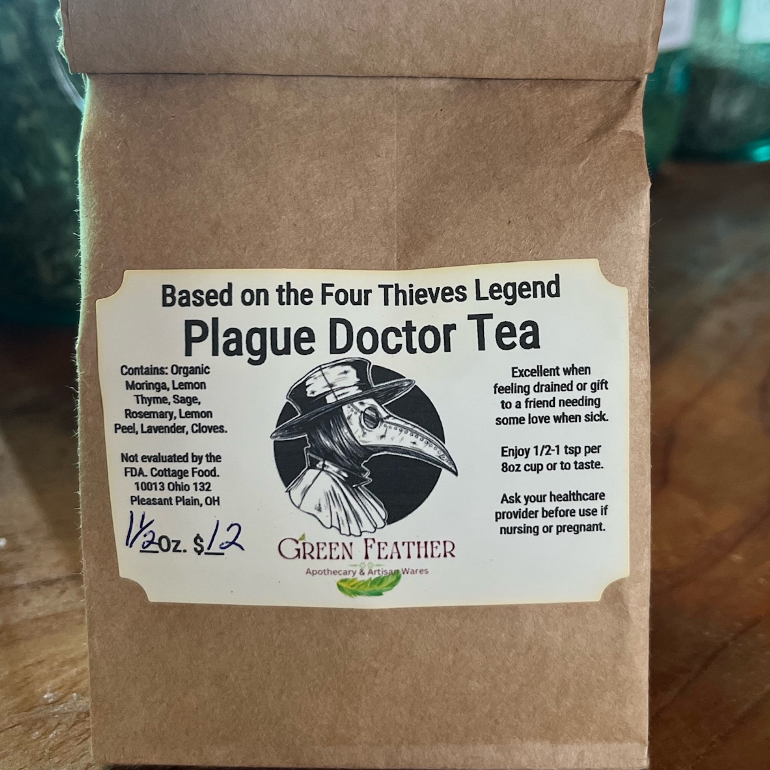 Plague Doctor Tea | The Clermont County House Of Honey